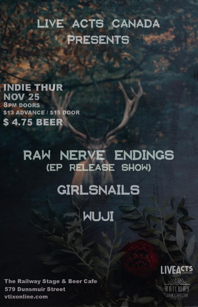 Raw Nerve Endings (EP Release Show) With Special Guests Girlsnails ...