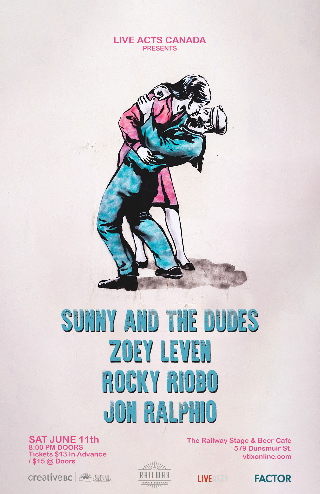 Sunny And The Dudes With Special Guests, Zoey Leven, Rocky Riobo, and ...
