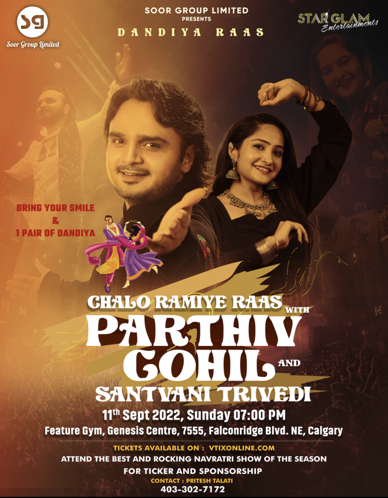 Parthiv Gohil’s Raas-Garba Tickets - Vtix Online
