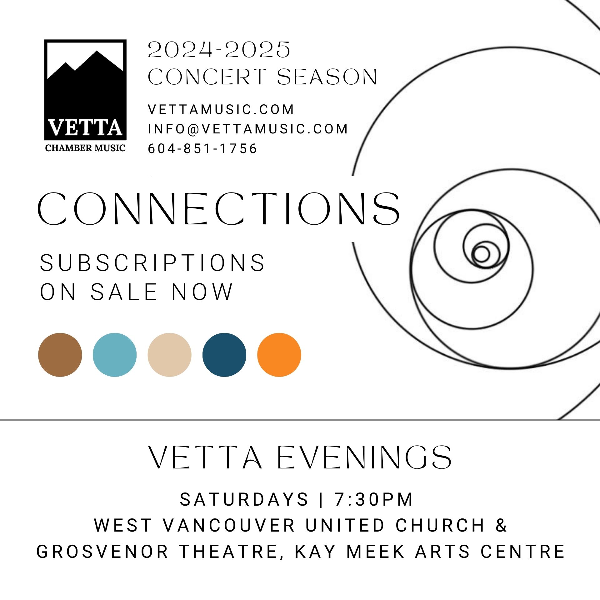 2024-25 Vetta Saturday Evenings - a 5-concert Season Subscription ...