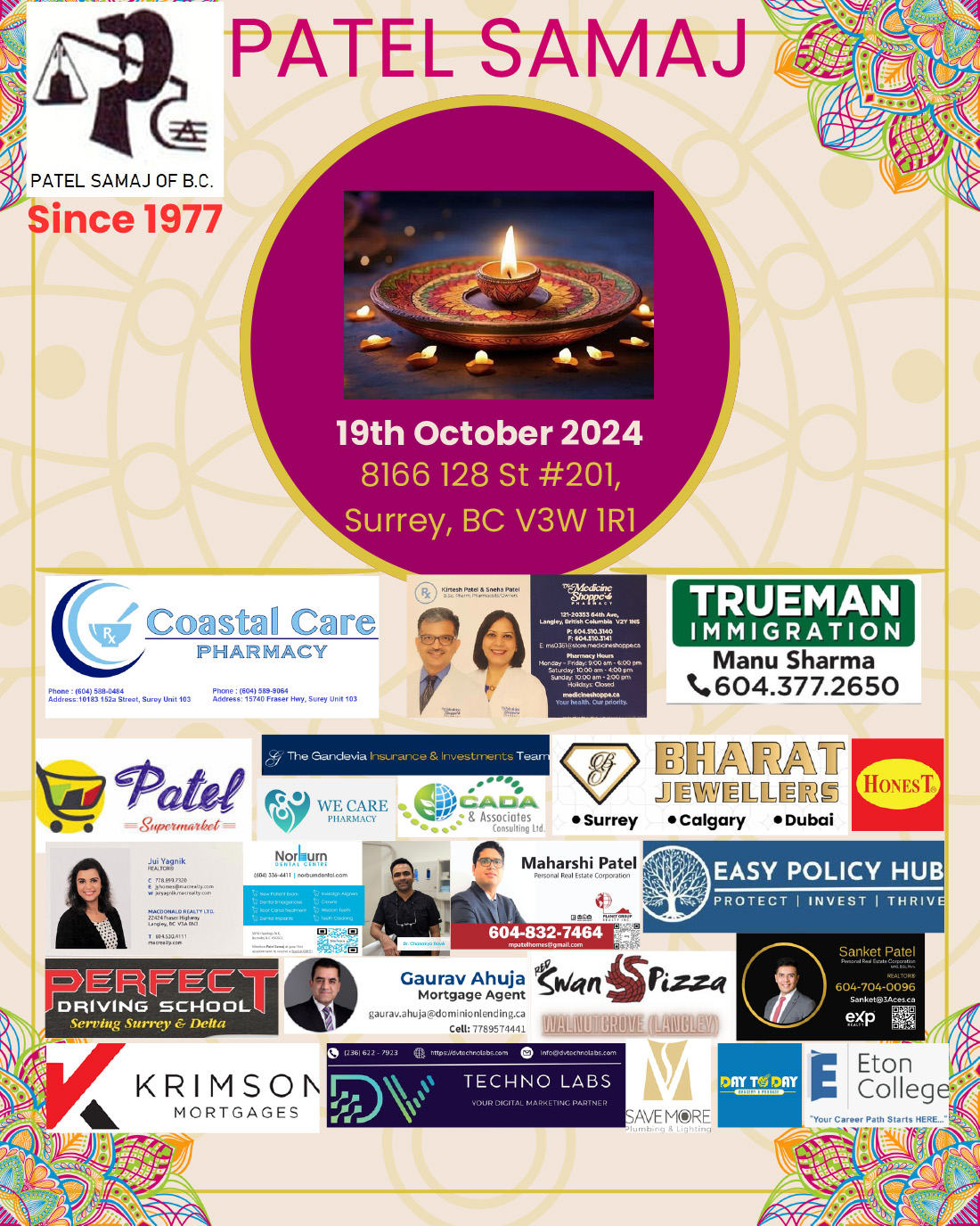 Patel Samaj (Members Only) Tickets - Vtix Online
