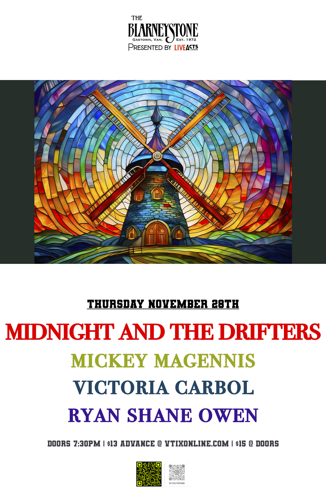 Midnight and the Drifters w/ Mickey Magennis, Victoria Carbol, Ryan ...